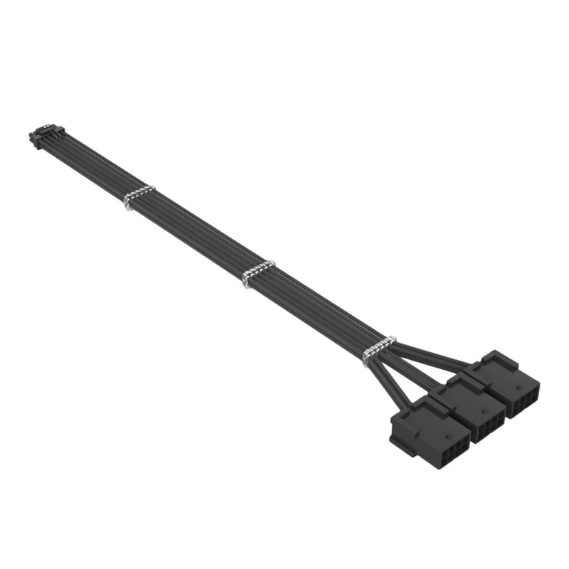PCIE 5.0 GPU Extension Cable, 12+4Pin to 3x8Pin Motherboard Power Cord ...