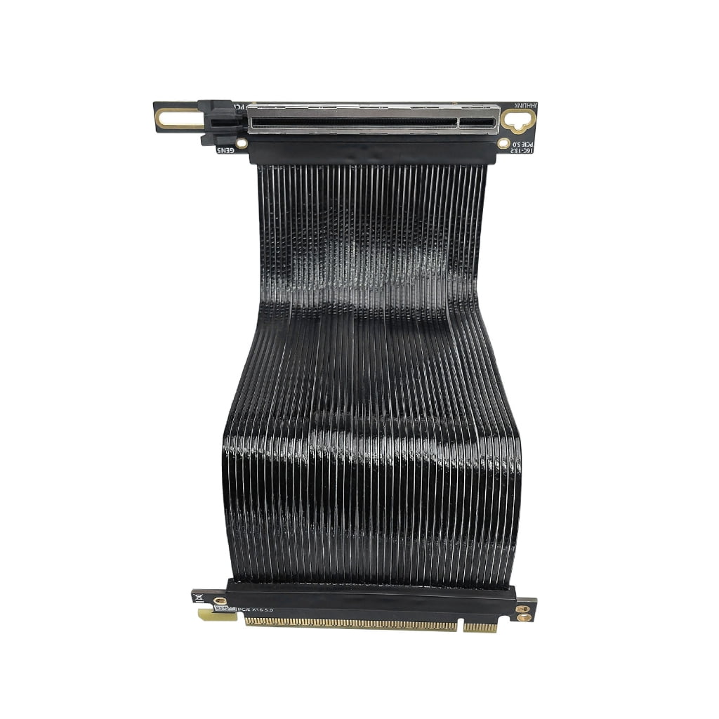 PCIE 5.0 X16 Extension Cable 90 Degree Right Angled GPU Card Line 0.9mm ...