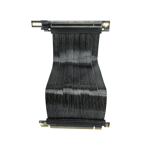 PCIE 5.0 X16 Extension Cable 90 Degree Right Angled GPU Card Line 0.9mm ...