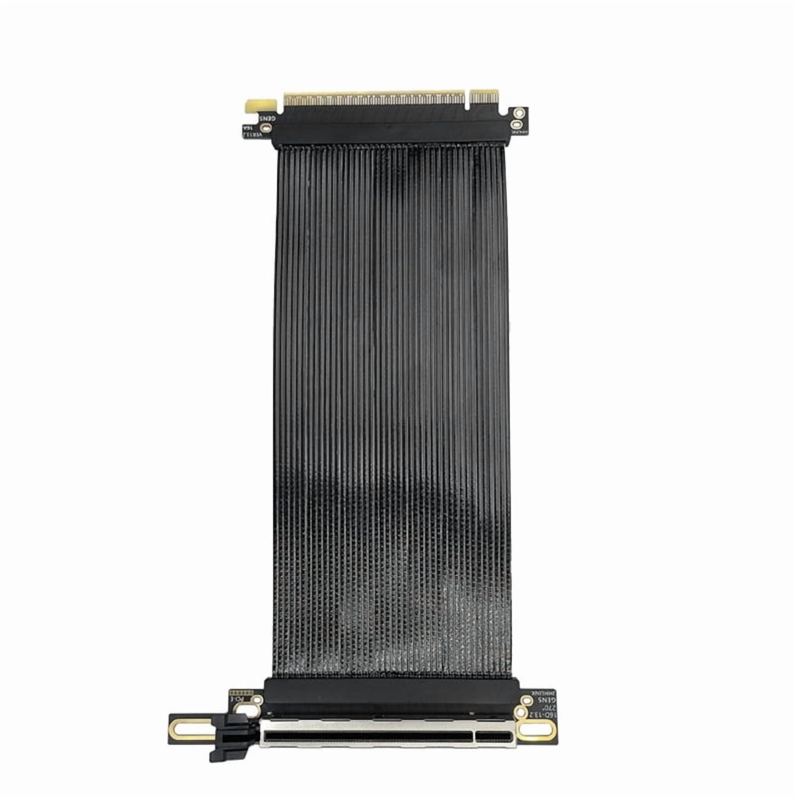 PCIE 5.0 X16 Graphics Card Extension Cable 270°Reverse Right Angled ...