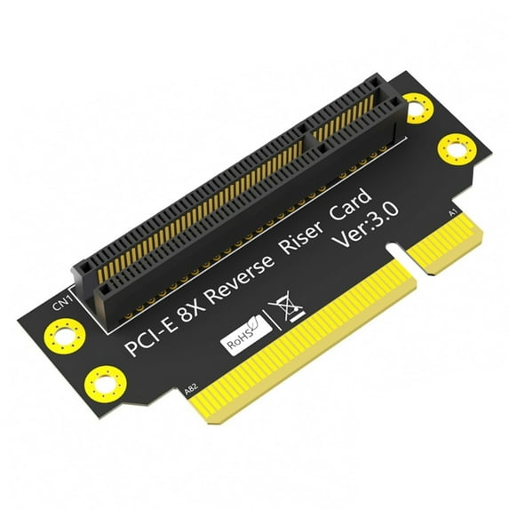 PCIE 8X 90 Degree Reverse Male to Female Risers Card for 2U Servers ...