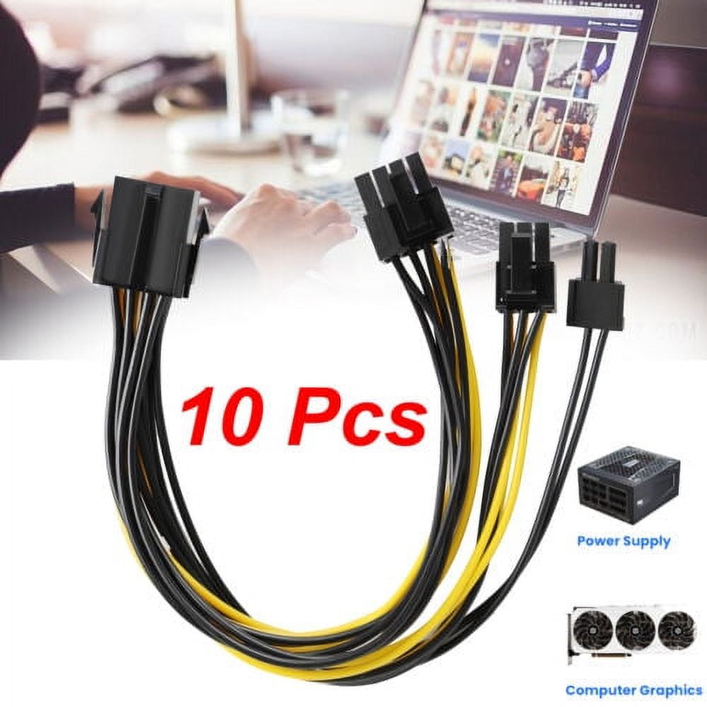 PCIE 8pin Female to Dual PCI-E 8 pin (6+2) Male GPU Power Cable ...