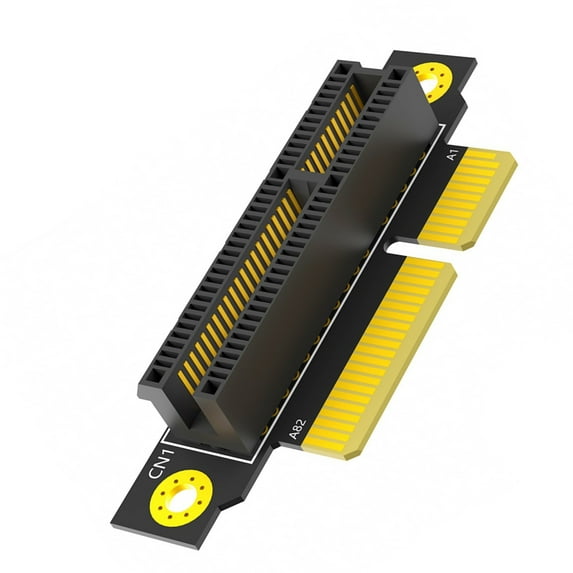 PCIE 90 Degree Reverse Male to Female PCIE to Converters Adapter Risers ...
