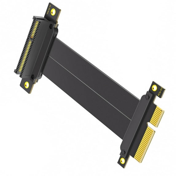 PCIE Cable PCIE4.0 Risers Card 90 Degree to 180 Degree Flat Extension ...