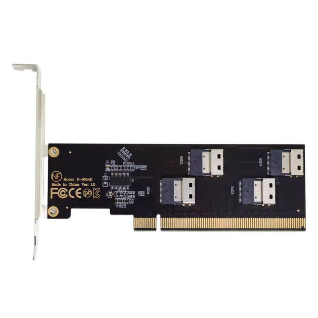 PCIE Expansion Card PCIE X16 to 2/4 Port SFF-8654 4i 8i Expansion ...