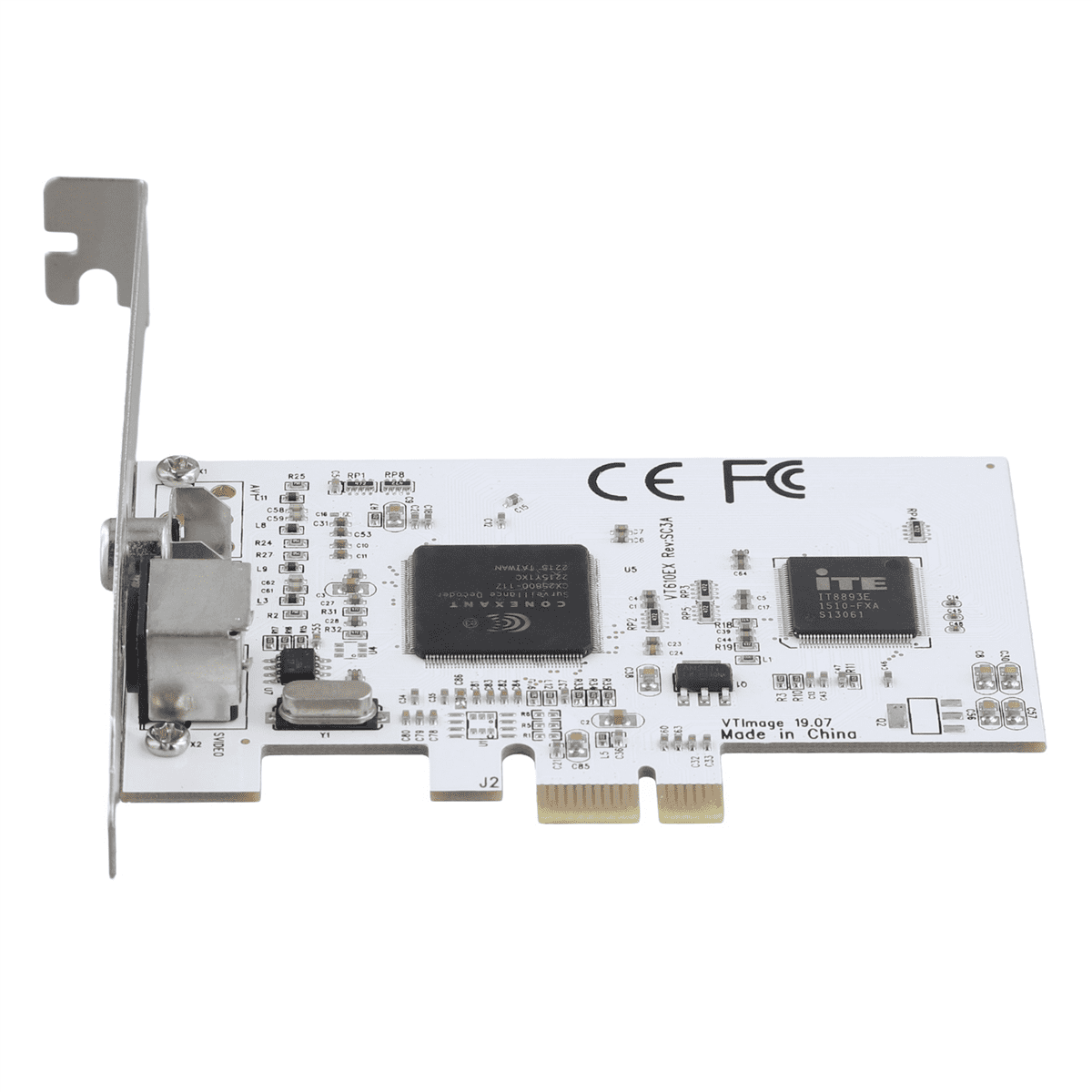 PCIE Expansion Card PCIE to AV Surveillance HD 640X480 Resolution Video ...