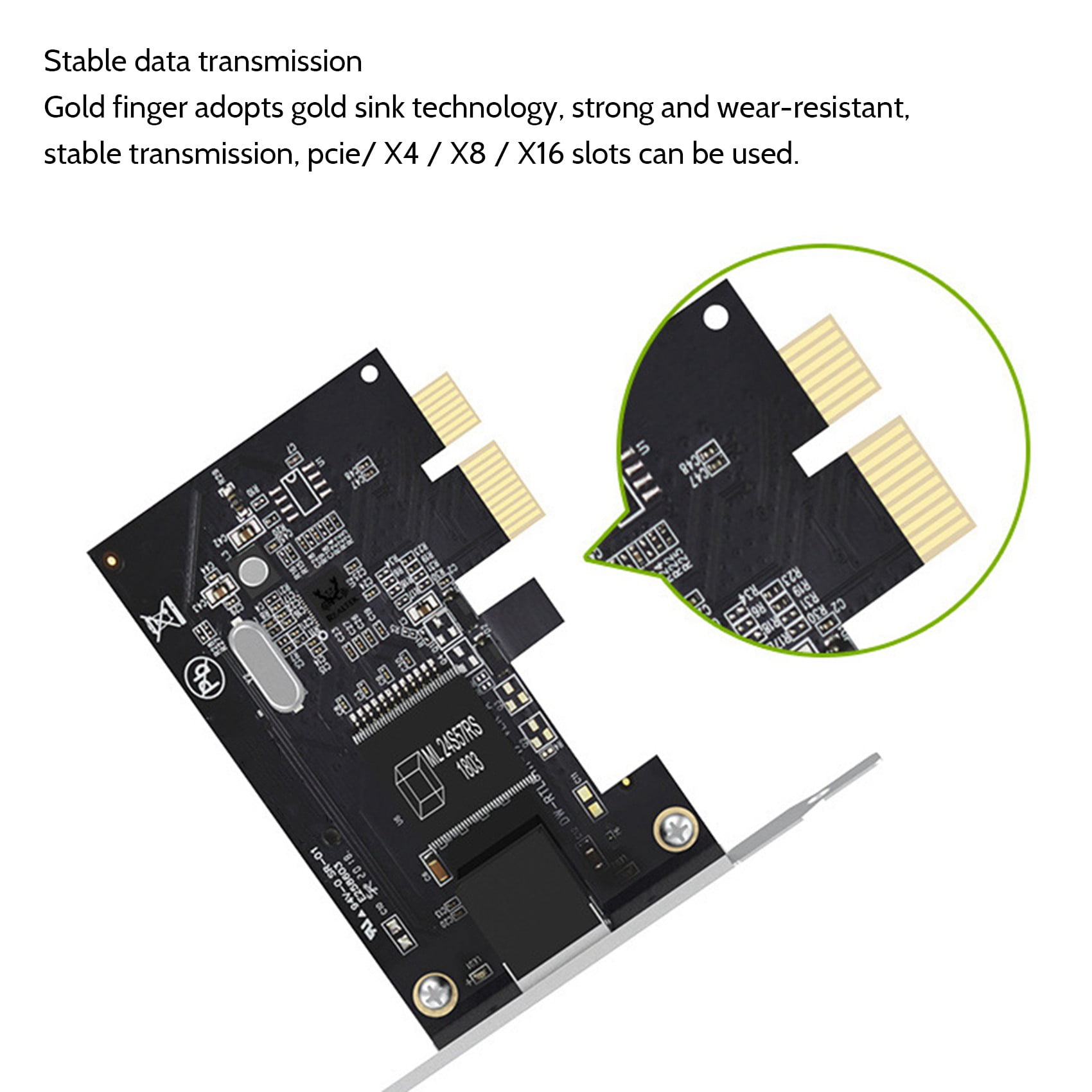 PCIE Gigabit Network Card Adapter RTL8111 Ethernet Card RJ45 Wired ...