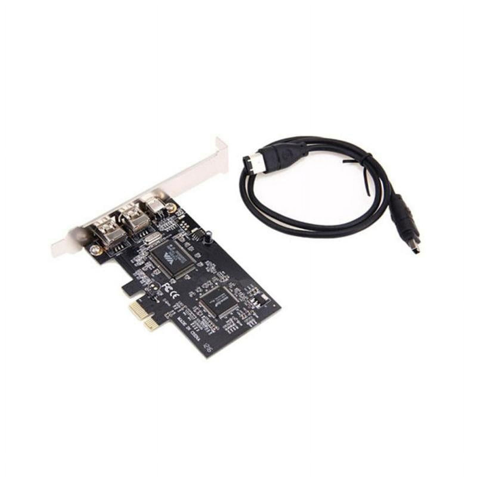 PCIE PCI-E 1394 2+1 3Port Controller Card for Desktop Computer ...