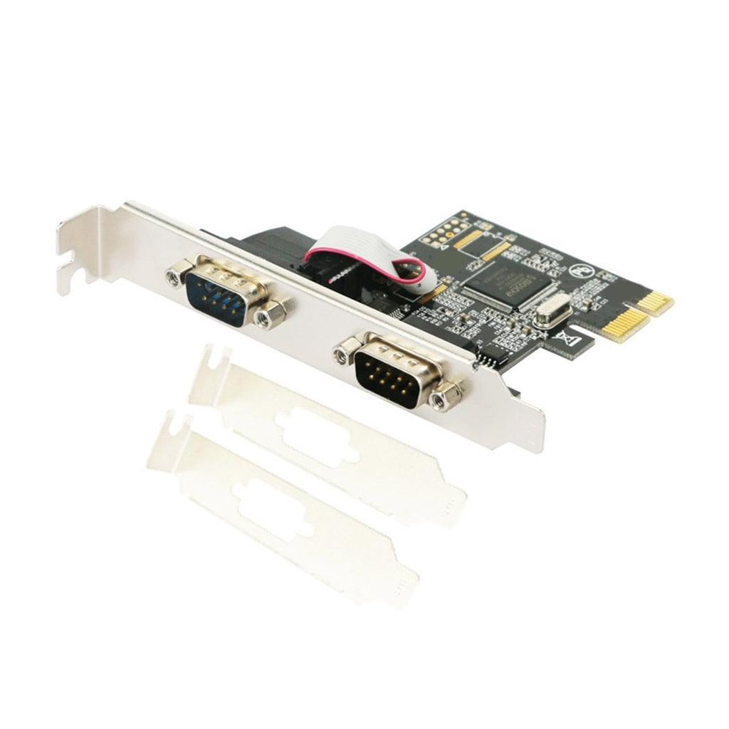 PCIE RS232 2-Port Serial Port Converter Adapter Serial PCIe Card Low ...
