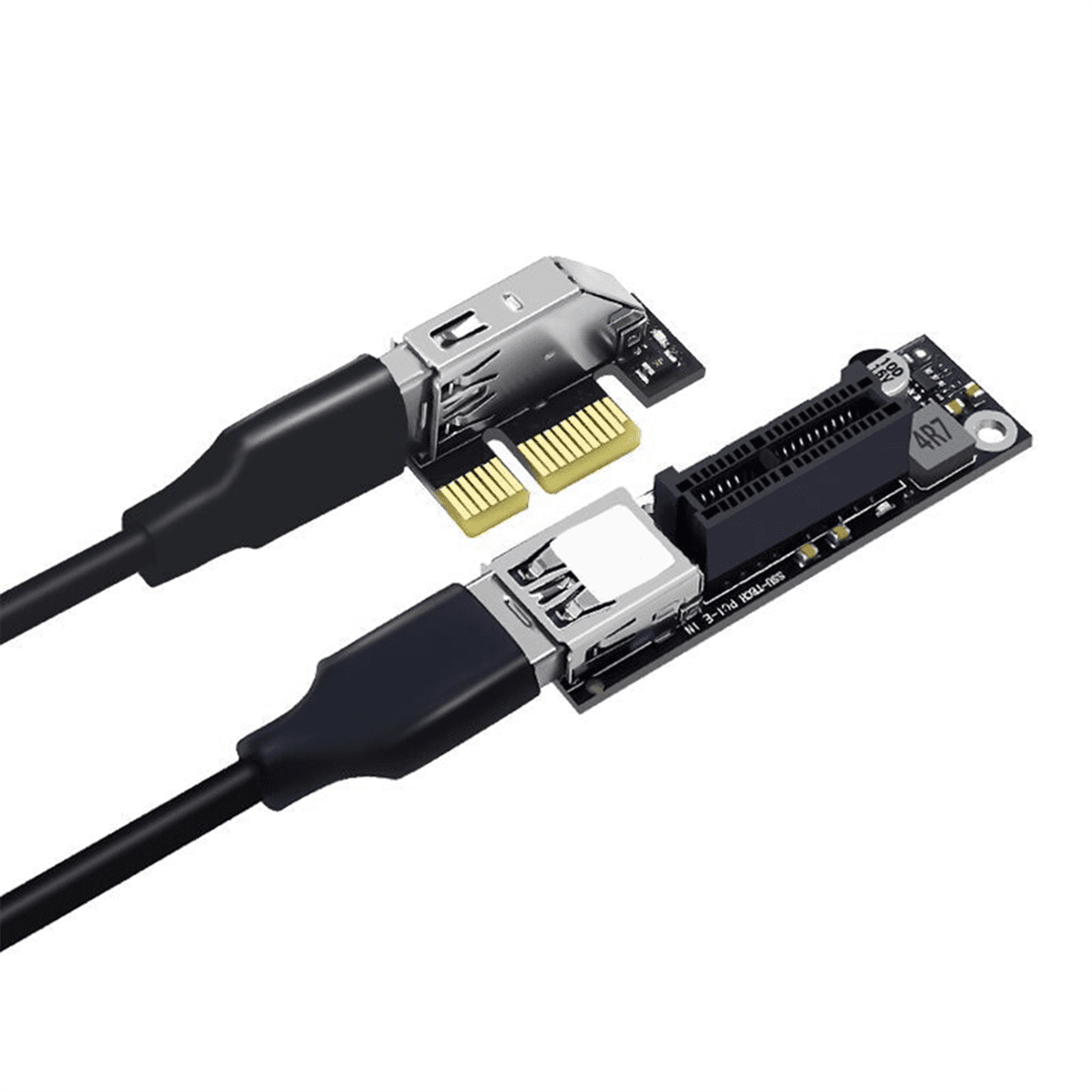 PCIE Riser Cable 10Gbps USB 3.0 PCI Express X1 to Extension Adapter ...