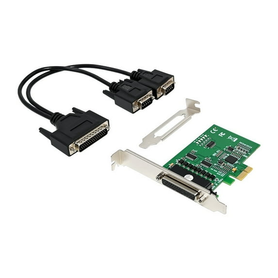 PCIE Serial RS232 Ports Adapter Card Pcie X1 I/O Controller Card PCIe 2 ...