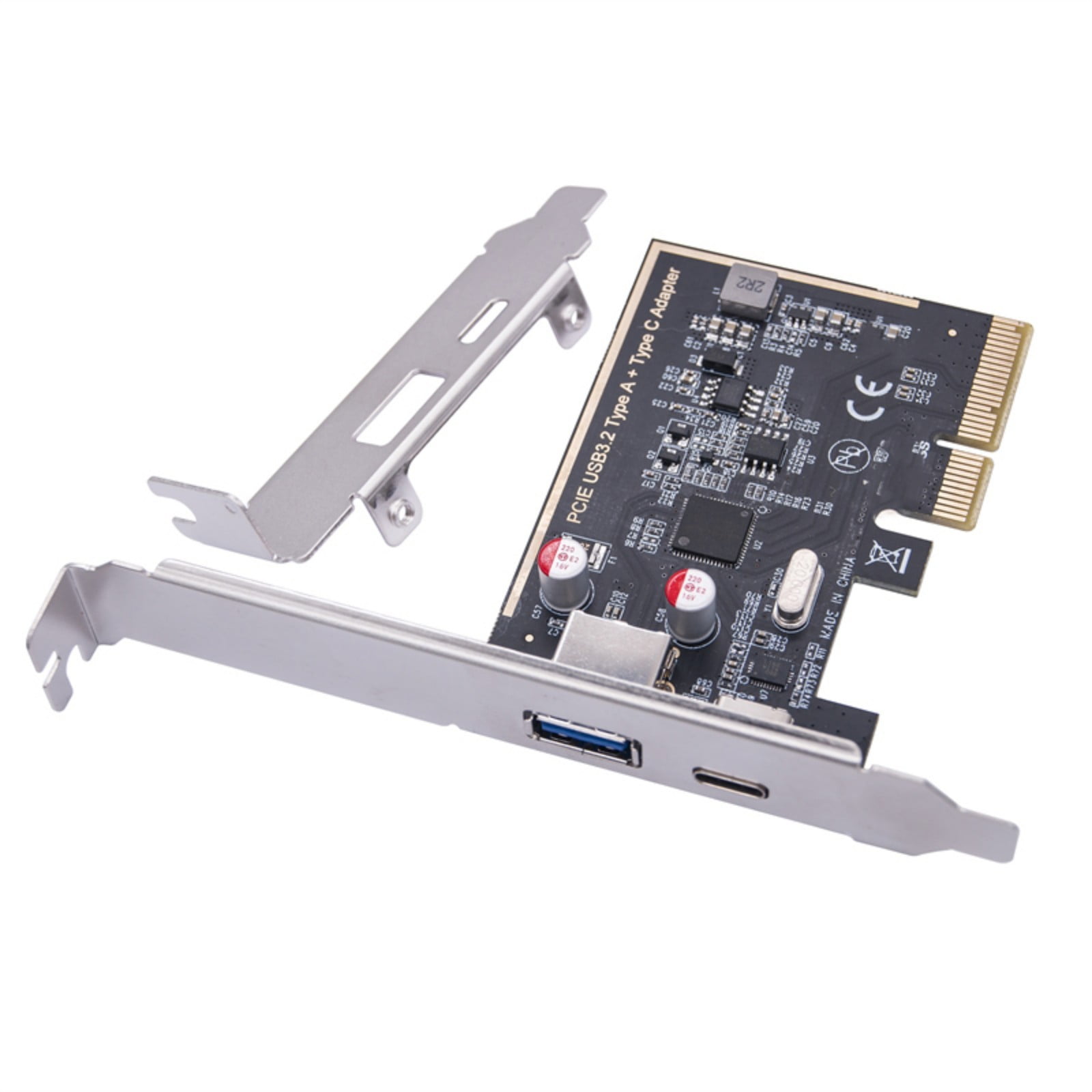 PCIE USB 3.2 10G Type C 10G Adapter PCIE Expansion Card Risers ASM1142 ...