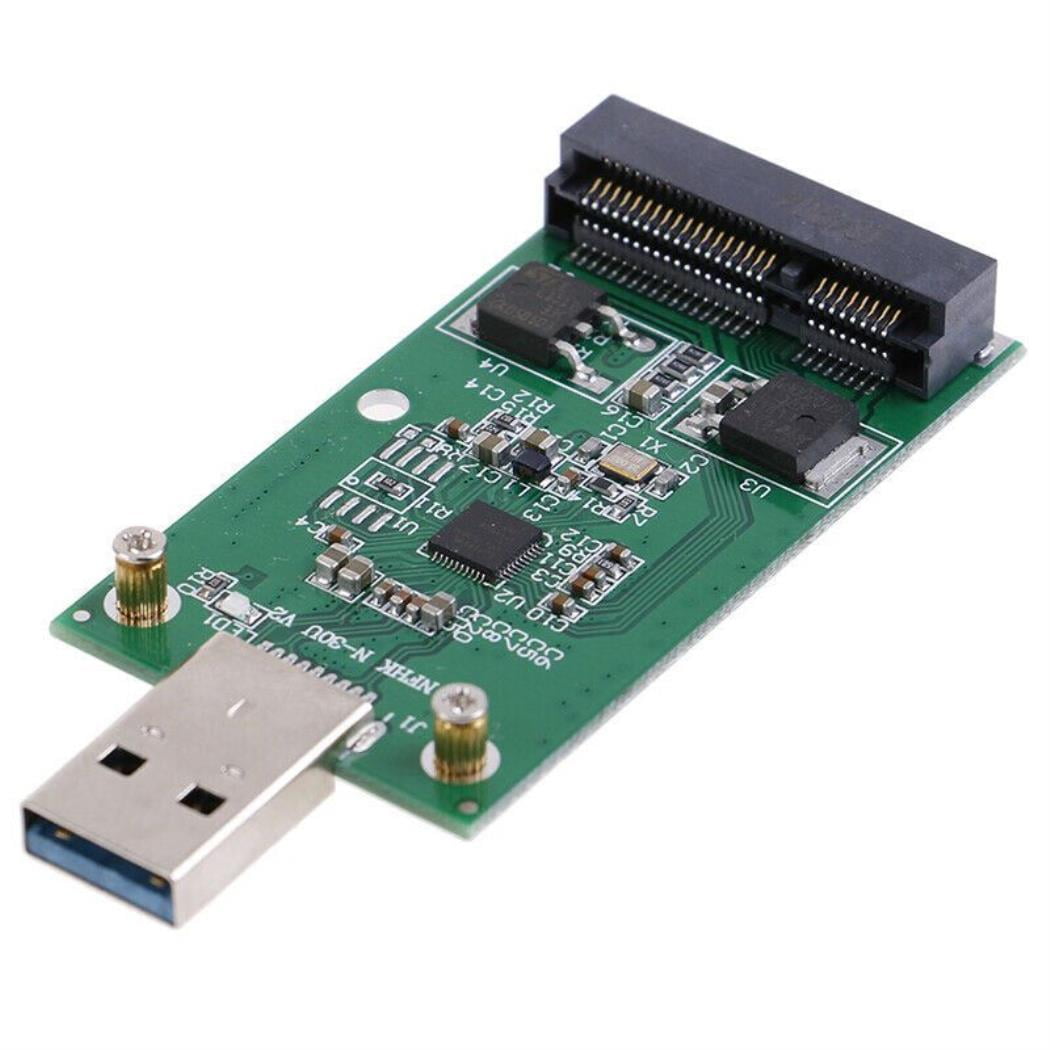 PCIE mSATA SSD Hard Drive to USB 3.0 Converter Adapter - Walmart.com