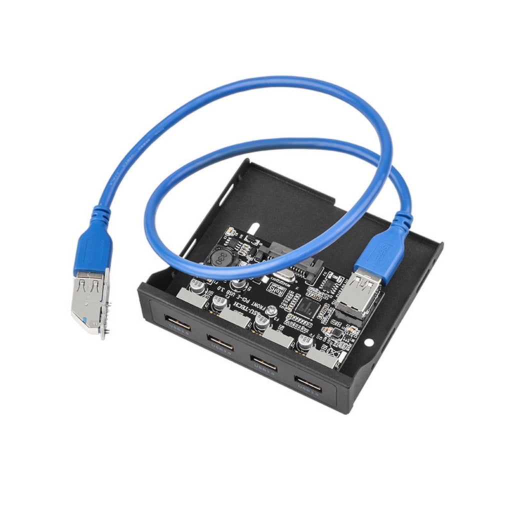 PCIE to 4 Port USB3.0 Front Panel Bracket Expansion Card for Desktop ...