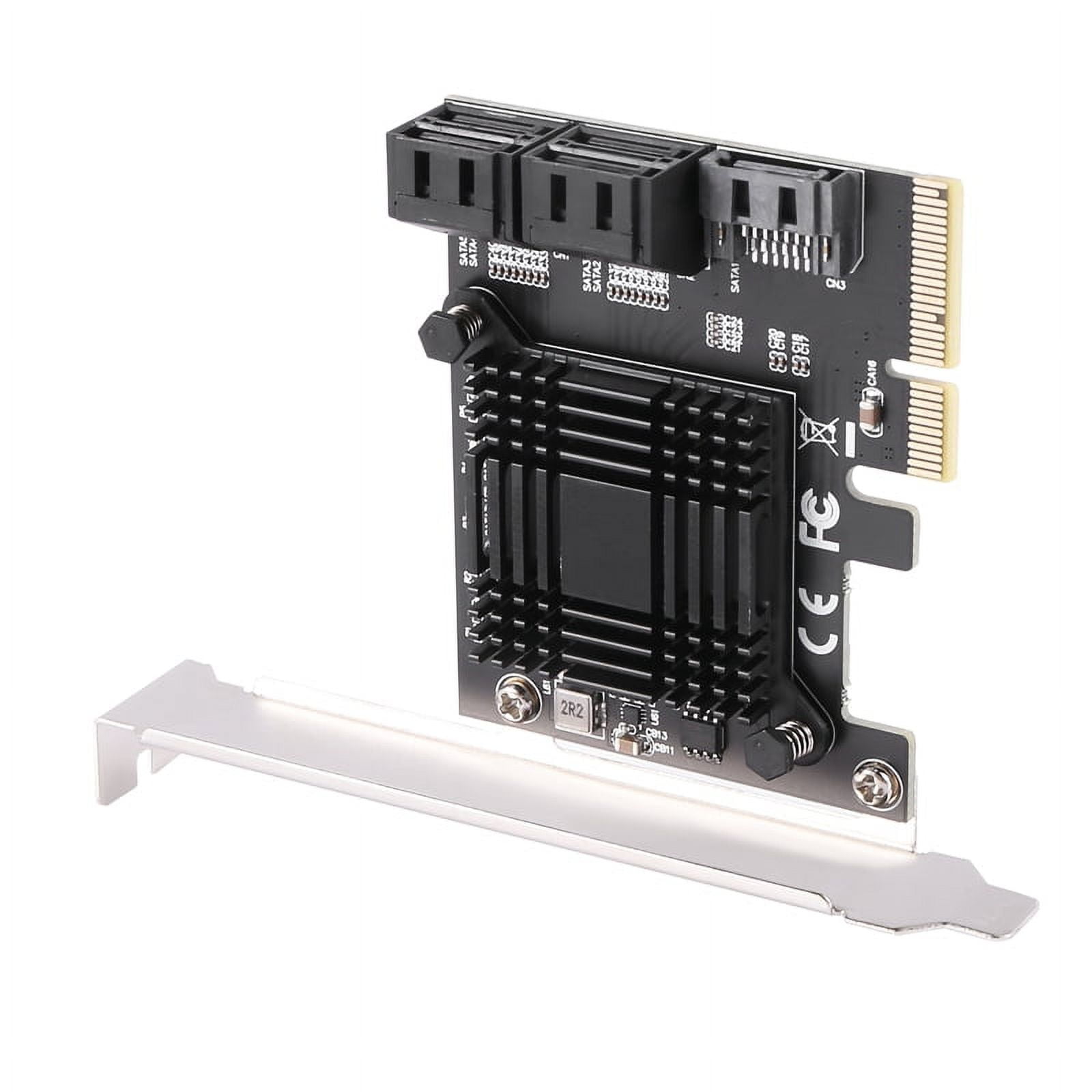 PCIE to 5-Port III 6 Gbps Controller Expansion Card Computer Chassis ...