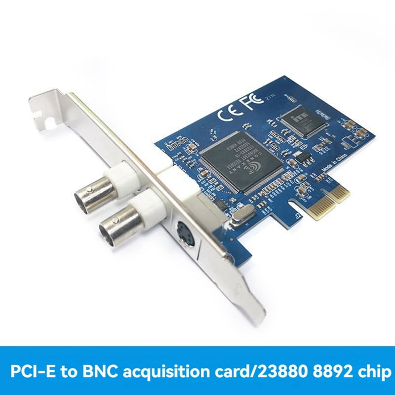 PCIE to BNC Capture Card CX23880+8892 Chip PCIE Surveillance AV/S ...