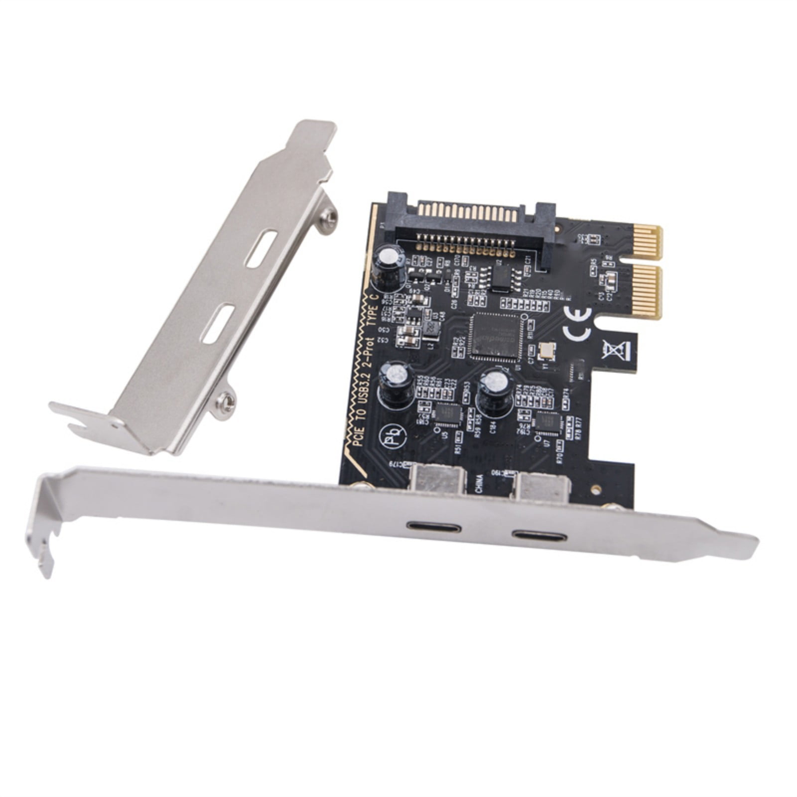PCIE to Double Type C Expansion Card PCIE to 2 Port Type C USB 3.2 GEN1 ...