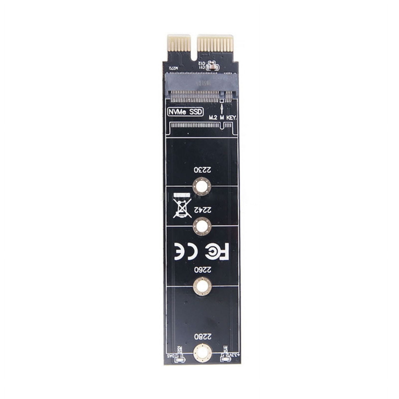 PCIE to M.2 Adapter NVMe SSD M.2 PCI-E M Key PCIE X1 Riser Connector ...
