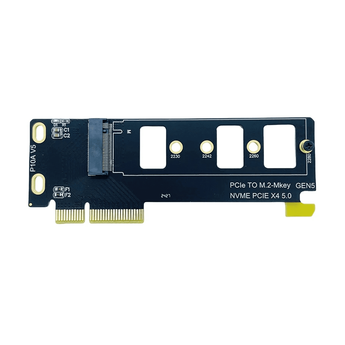 PCIE to M.2 MKey NVME Adapter Card for PCIe 5.0 SSD Solid State Drive ...