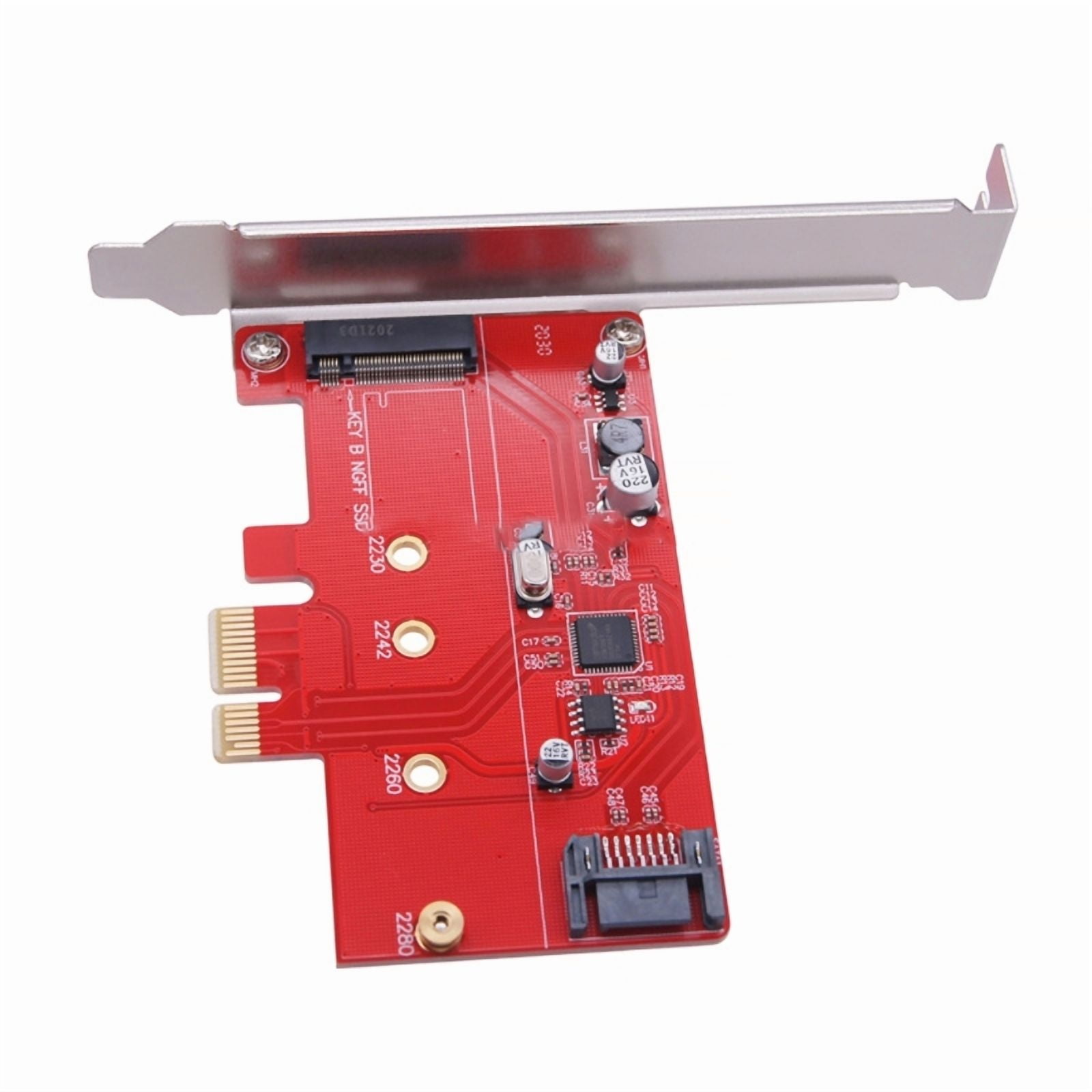 PCIE to M.2 NGFF SATA Expansion Card Adapter Supports Port Multiplier ...
