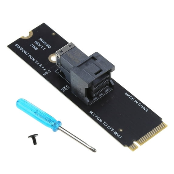 PCIE to SFF-8643 Host Adapter Motherboards PCIE Adapter Host Controller ...
