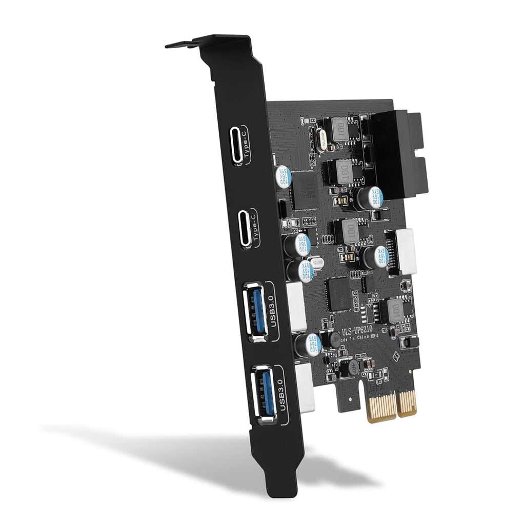 PCIE to USB Expansion Card 4 Ports 2x USB C 2x USB A PCIE Expansion ...