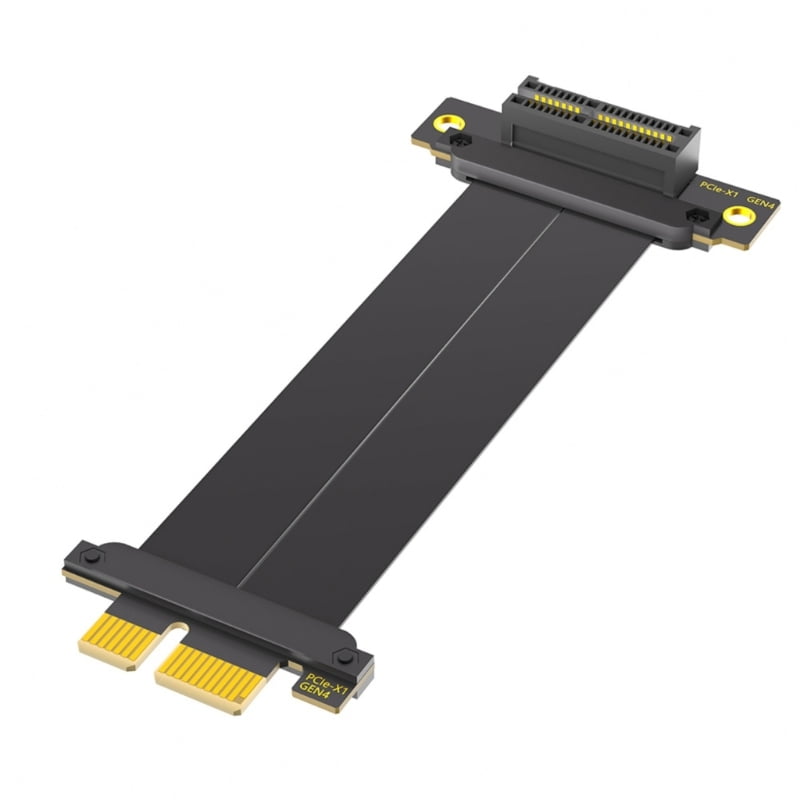 PCIE4.0 1X Right Angle Risers Card Extender 90 Degree to 180 Degree ...