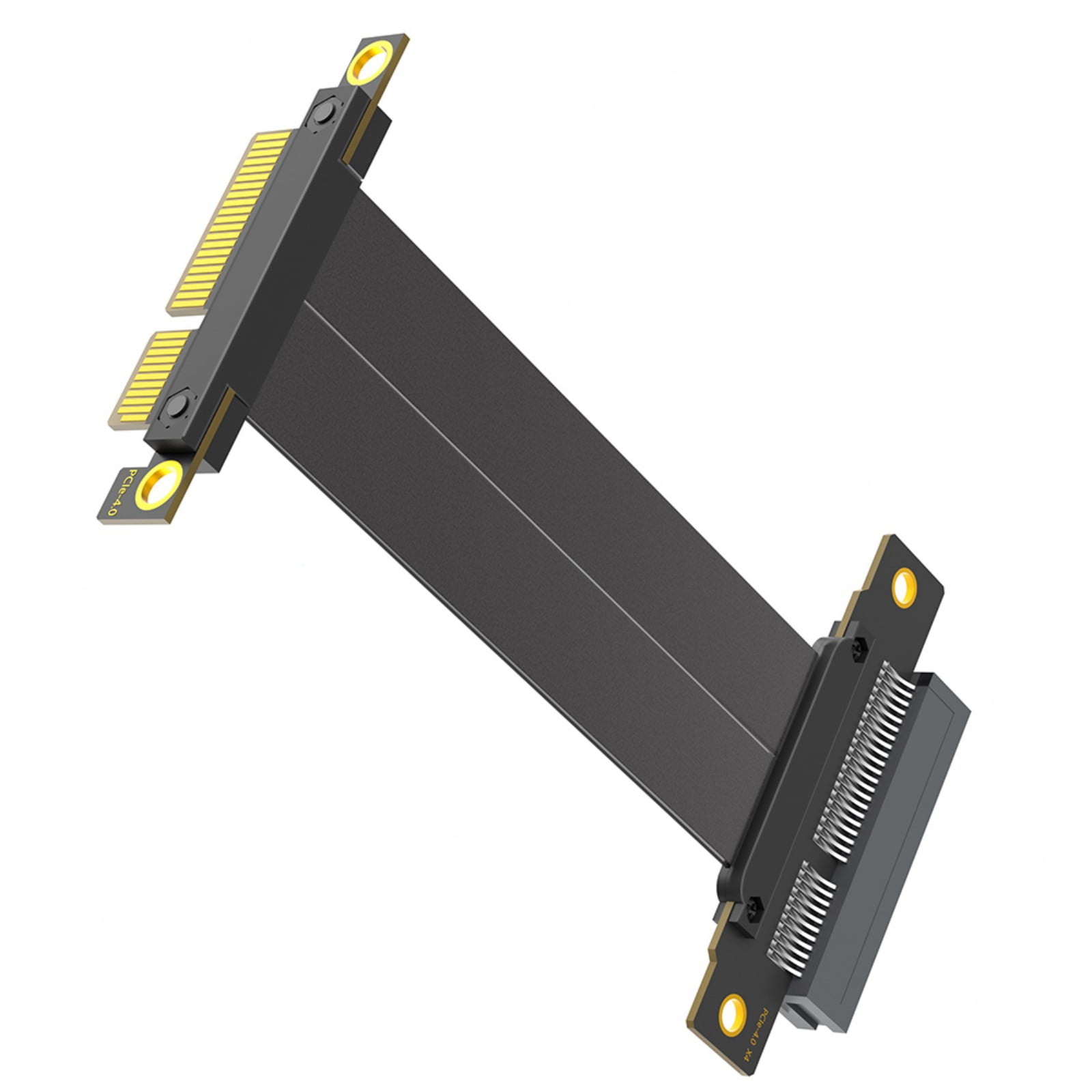 PCIE4.0 4X Right Angle Risers Card Extender 180 Degree to 90 Degree ...