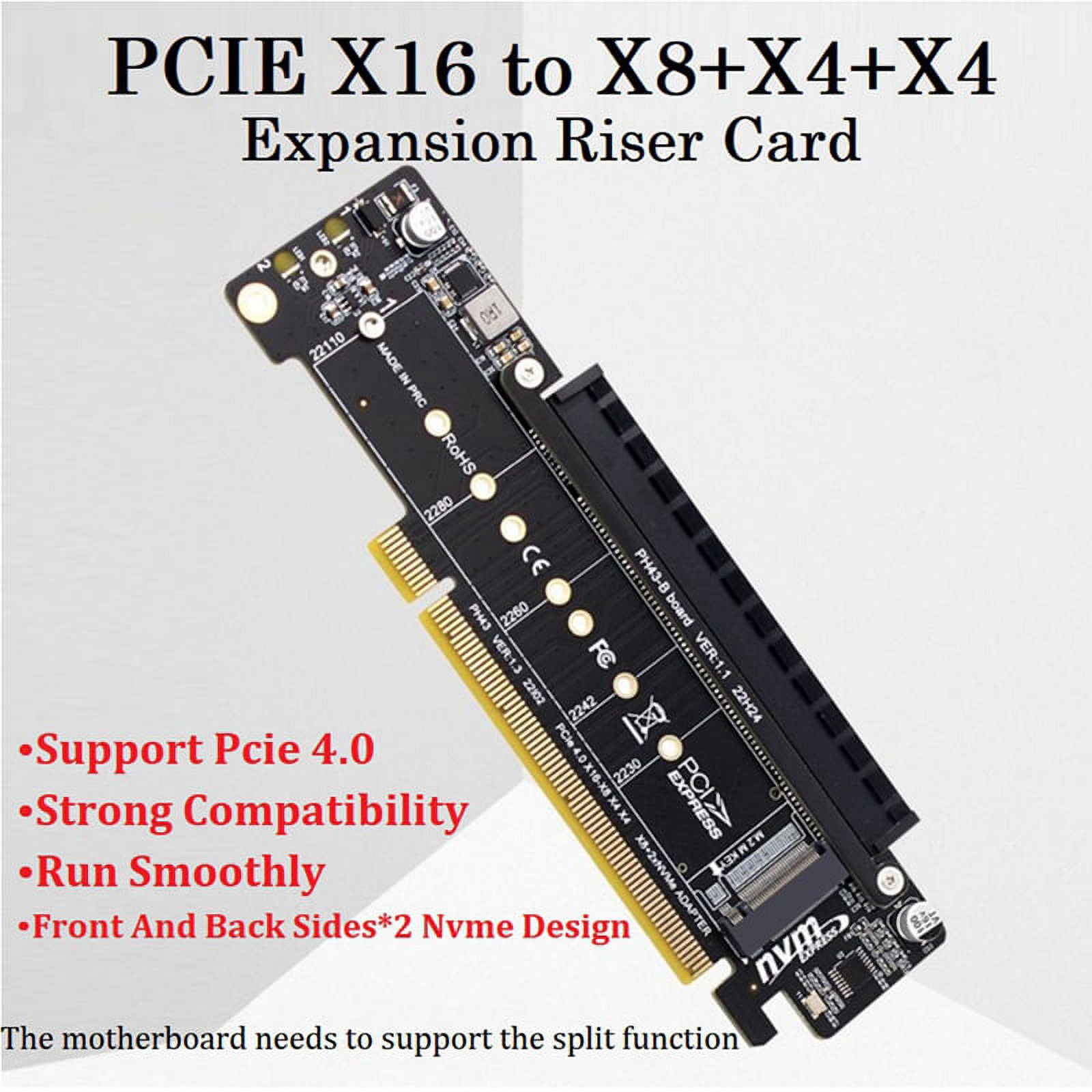 PCIE4.0 Split PCIE4.0 X16 to X8+X4+X4 Split Card Nvme Pcie4.0 Expansion ...