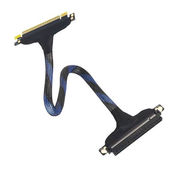 PCIE5.0 X16 Graphics Card Extension Cable GPU Extension Cable with Gold ...