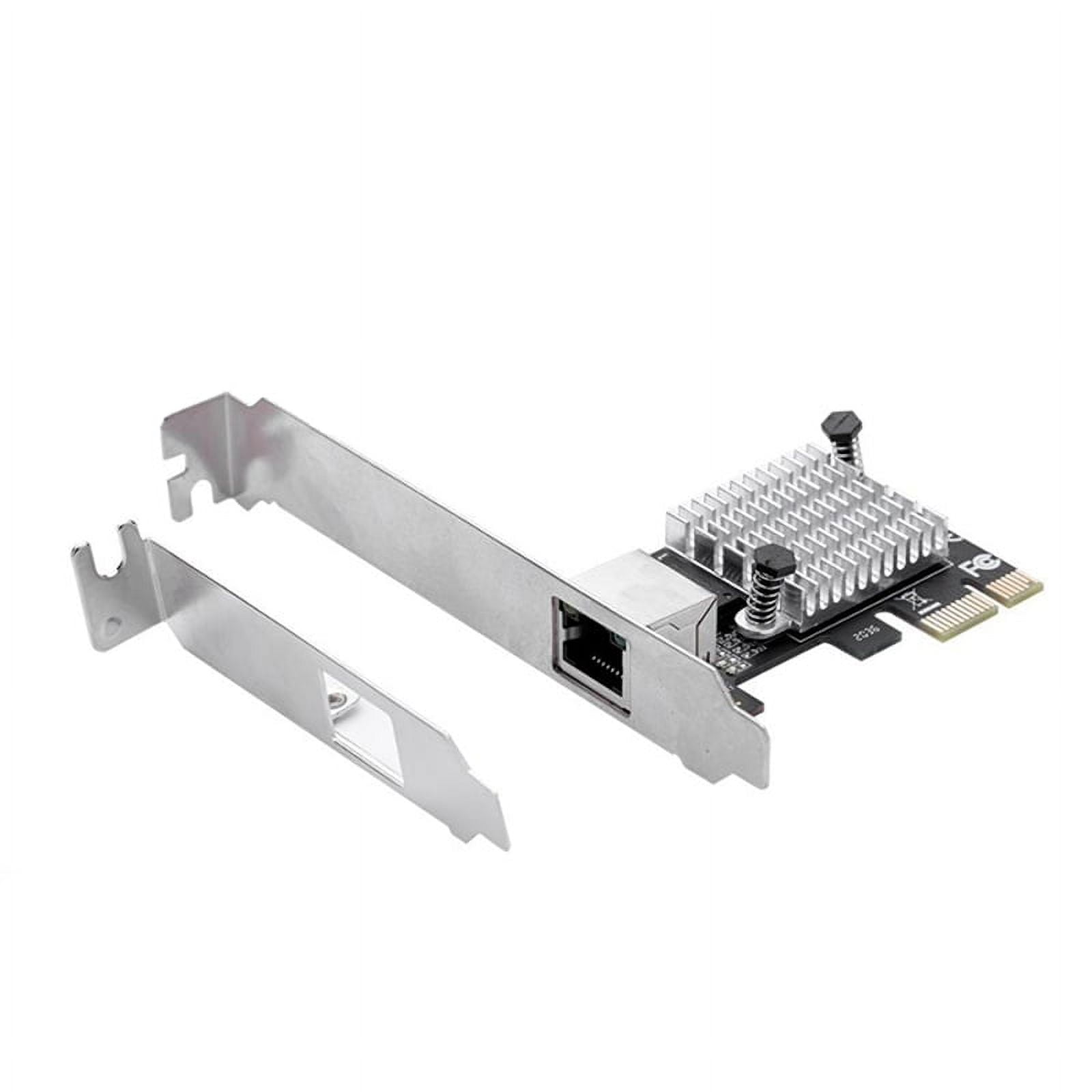 PCIEx1 2.5G Gigabit Network Card Adapter with 1 Port 2500Mbps PCIe 2 ...