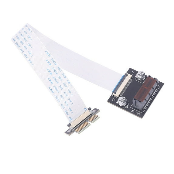 PCIe 1X Right Angled Risers Cable Low Profile Design High Stability FPC ...