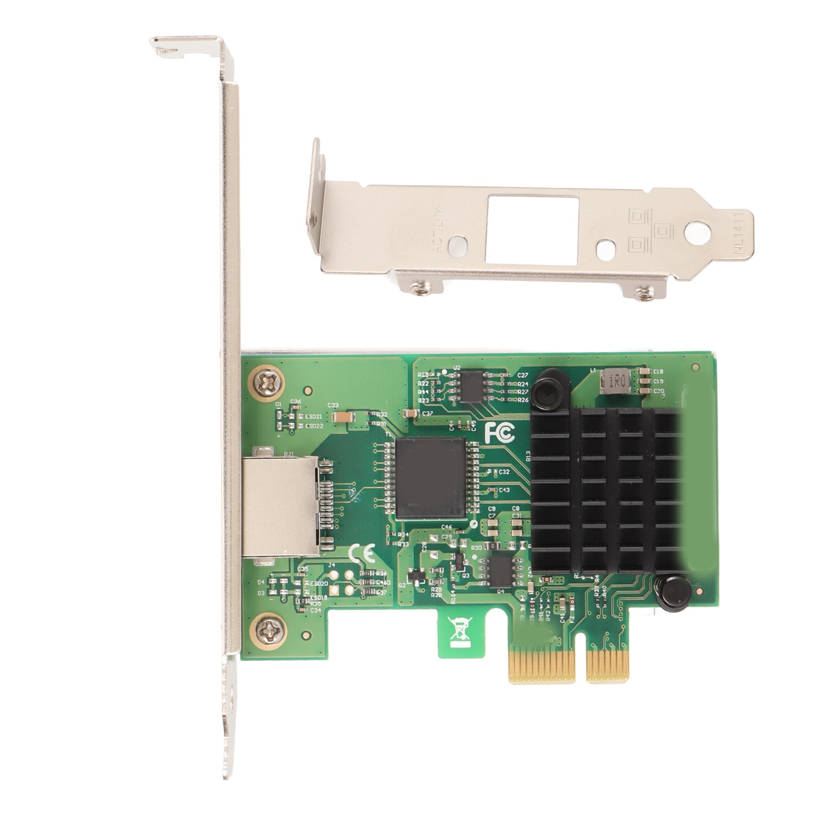 PCIe 2.5Gbps Server Network Card, IEEE 802.3 Compatible, Supports Wake ...