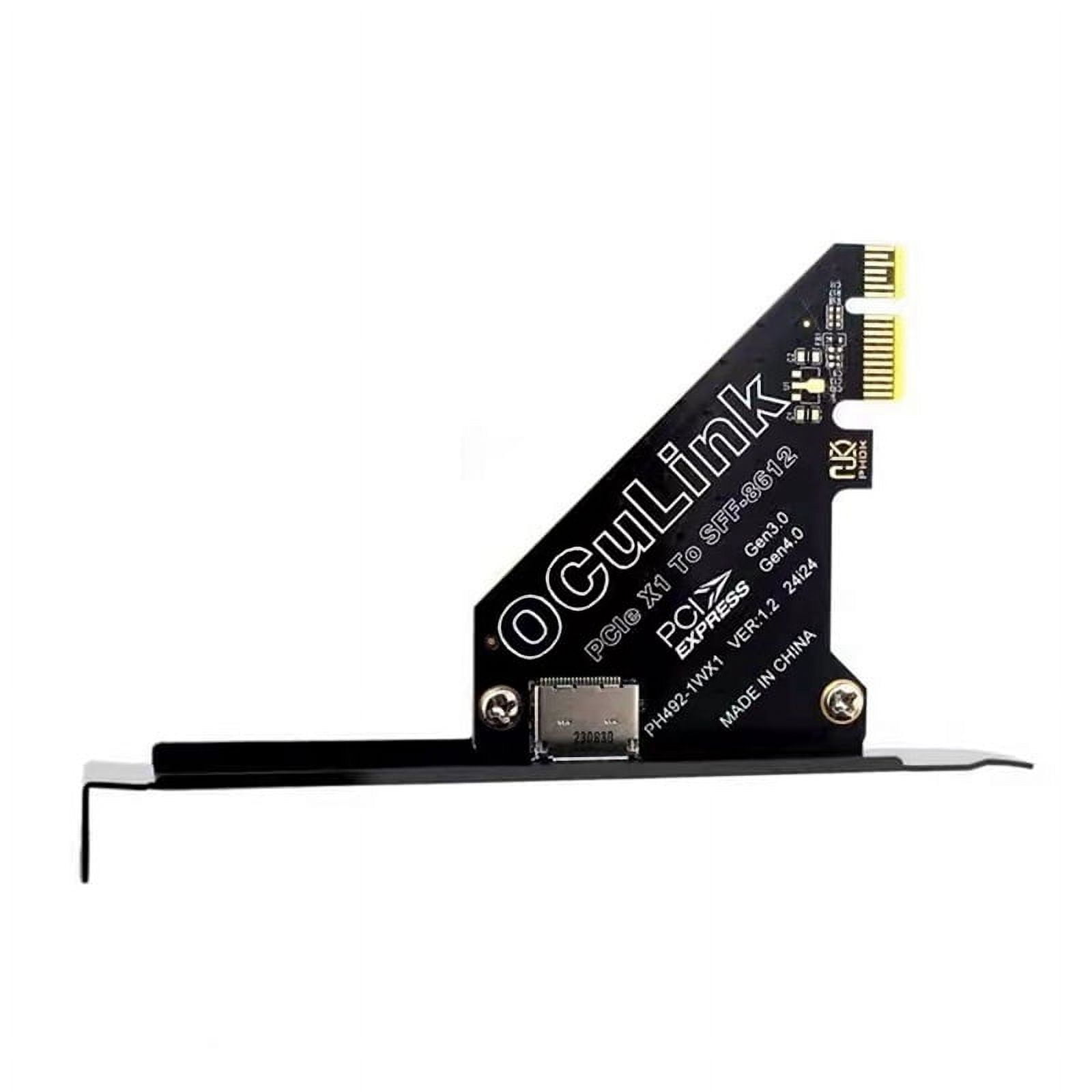 PCIe 4.0 X1 to Oculink SFF8611/8612 Expansion Card to SFF-8639 U.2 SSD ...