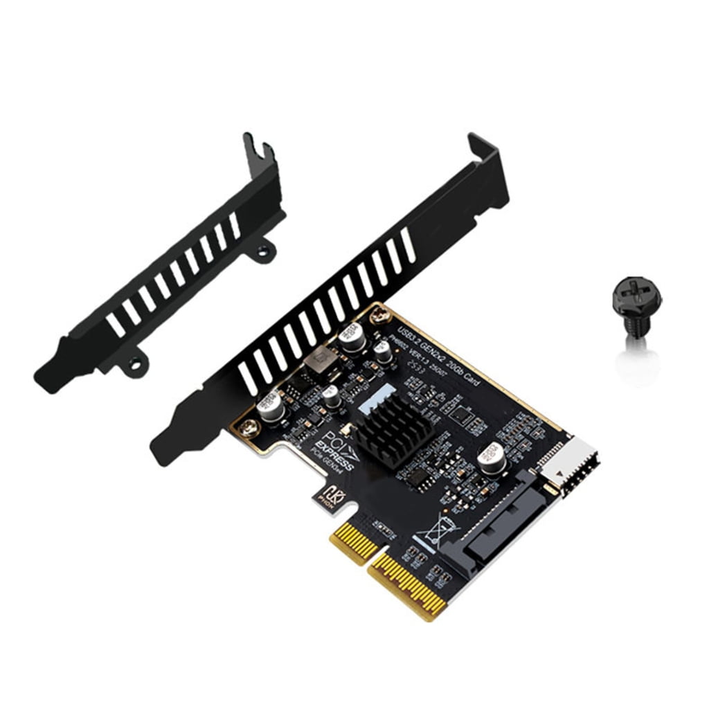 PCIe 4X Slot Expansion Card For USB 3.2 Gen 2 Type E Front Panel 20Gbps ...