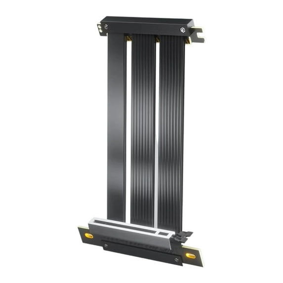 PCIe 5.0 Fast speed Risers Cable Double Reverse 90 Degree Right Angled ...