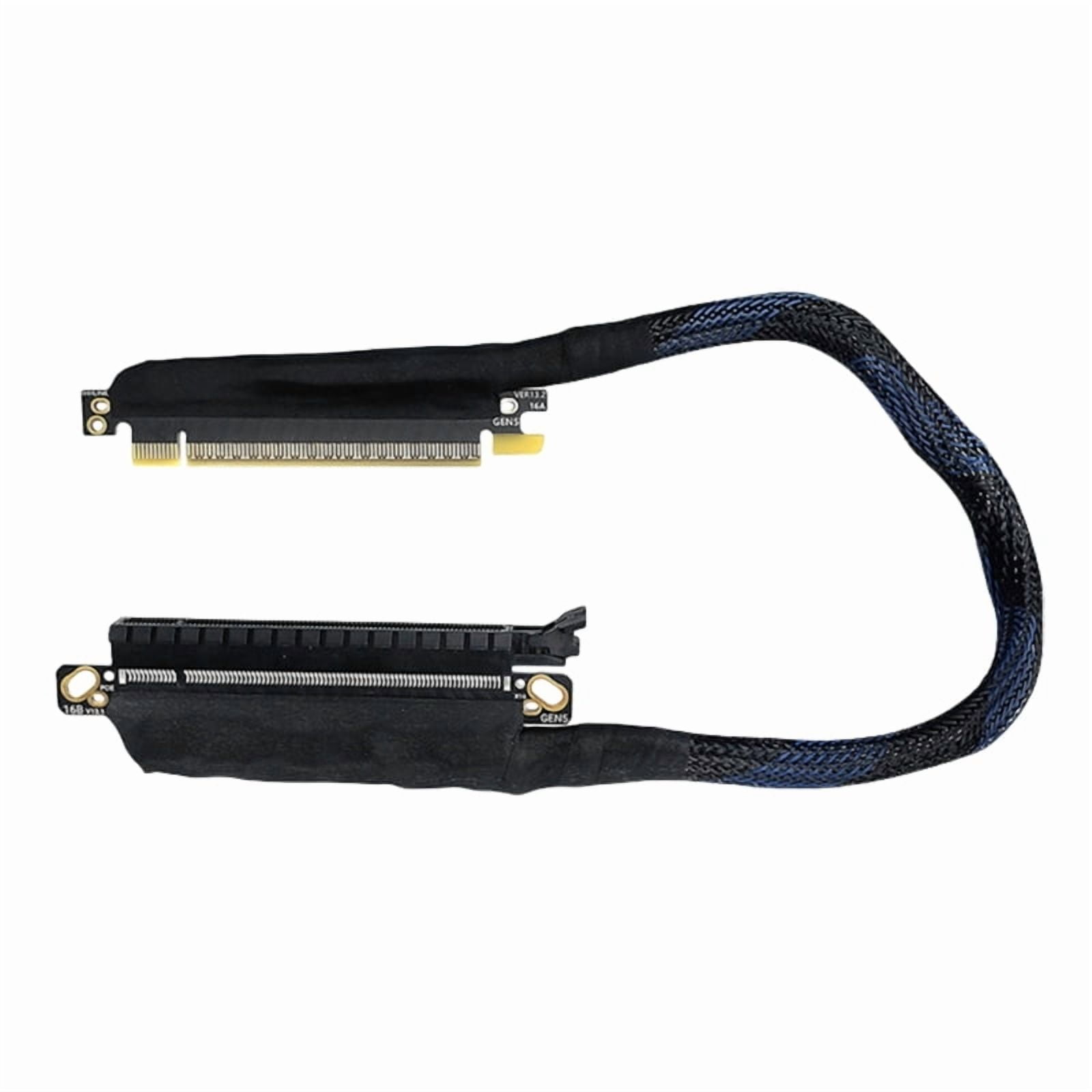 PCIe 5.0 X16 GPU Extension Cable 180Degree Design Braide Shield High ...