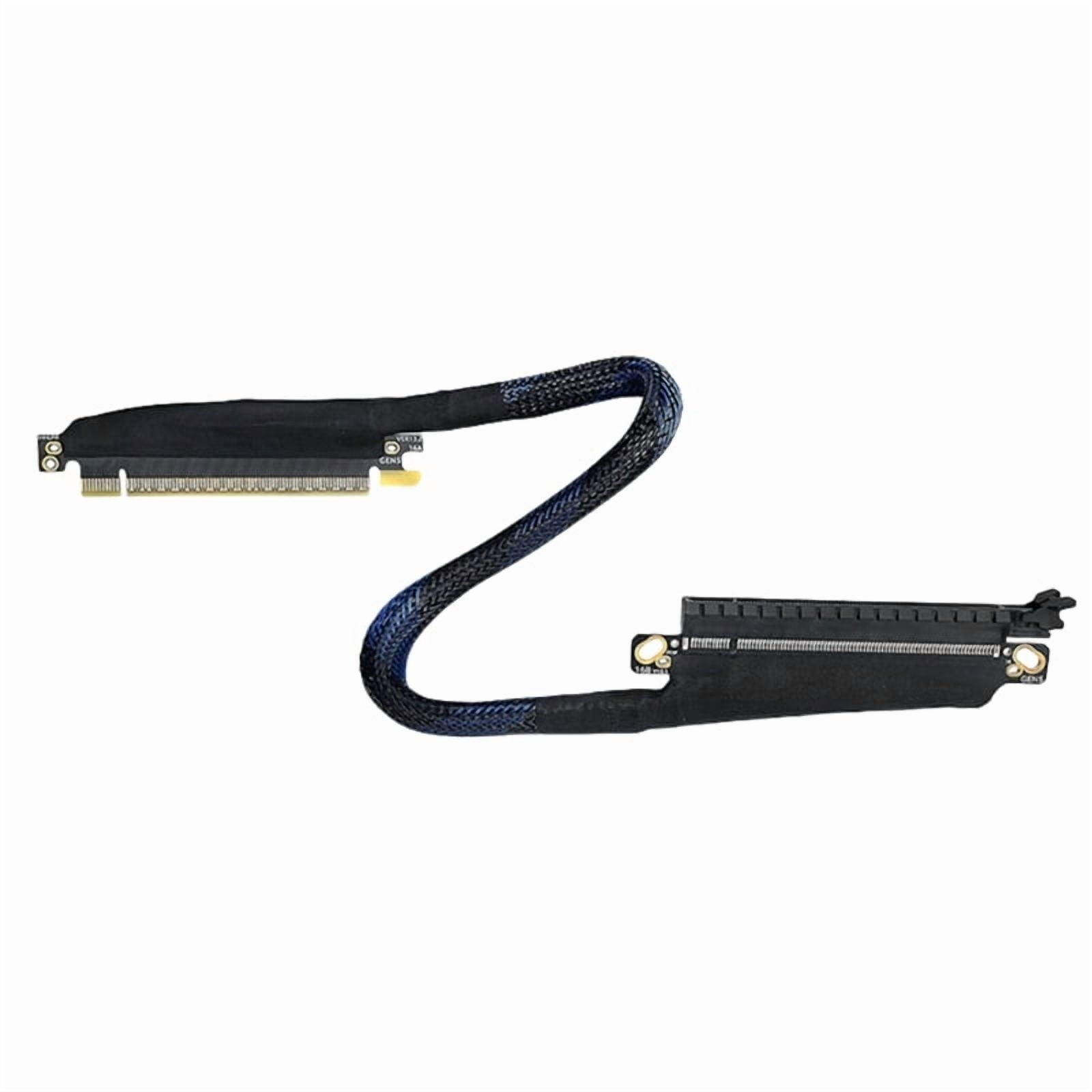 PCIe 5.0 X16 GPU Extension Cable 180Degree Design Braided Shield High ...