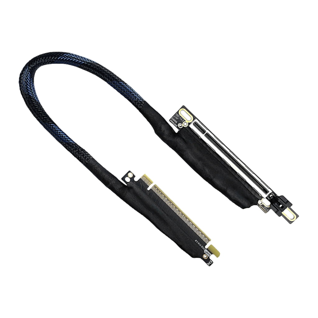 PCIe 5.0 X16 GPU Extension Cable 270 Degree Flexible Braided Cord Left ...