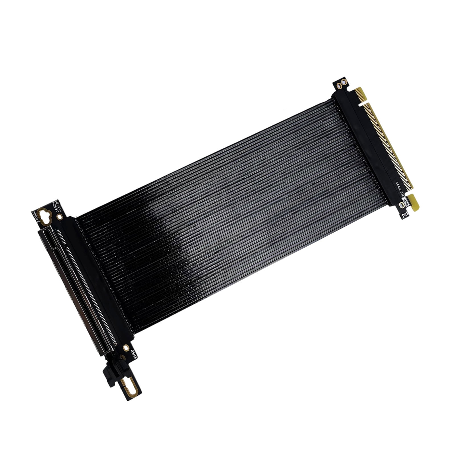 PCIe 5.0 X16 Silver Plateds GPU Extension Cable Teflons Insulated 64GT ...