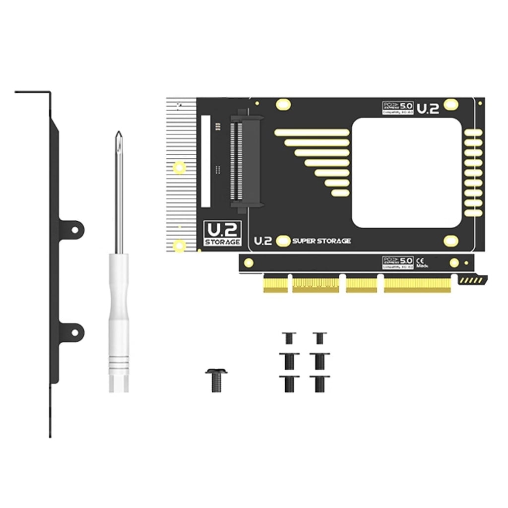 Full Height PCIe Adapter U.2 SFF 8639 Cooling Computing Application ...