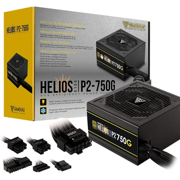 PCIe 5.1 & ATX3.1 Gold 750W Power Supply for GeForce RTX 5000/4000/3000 ...