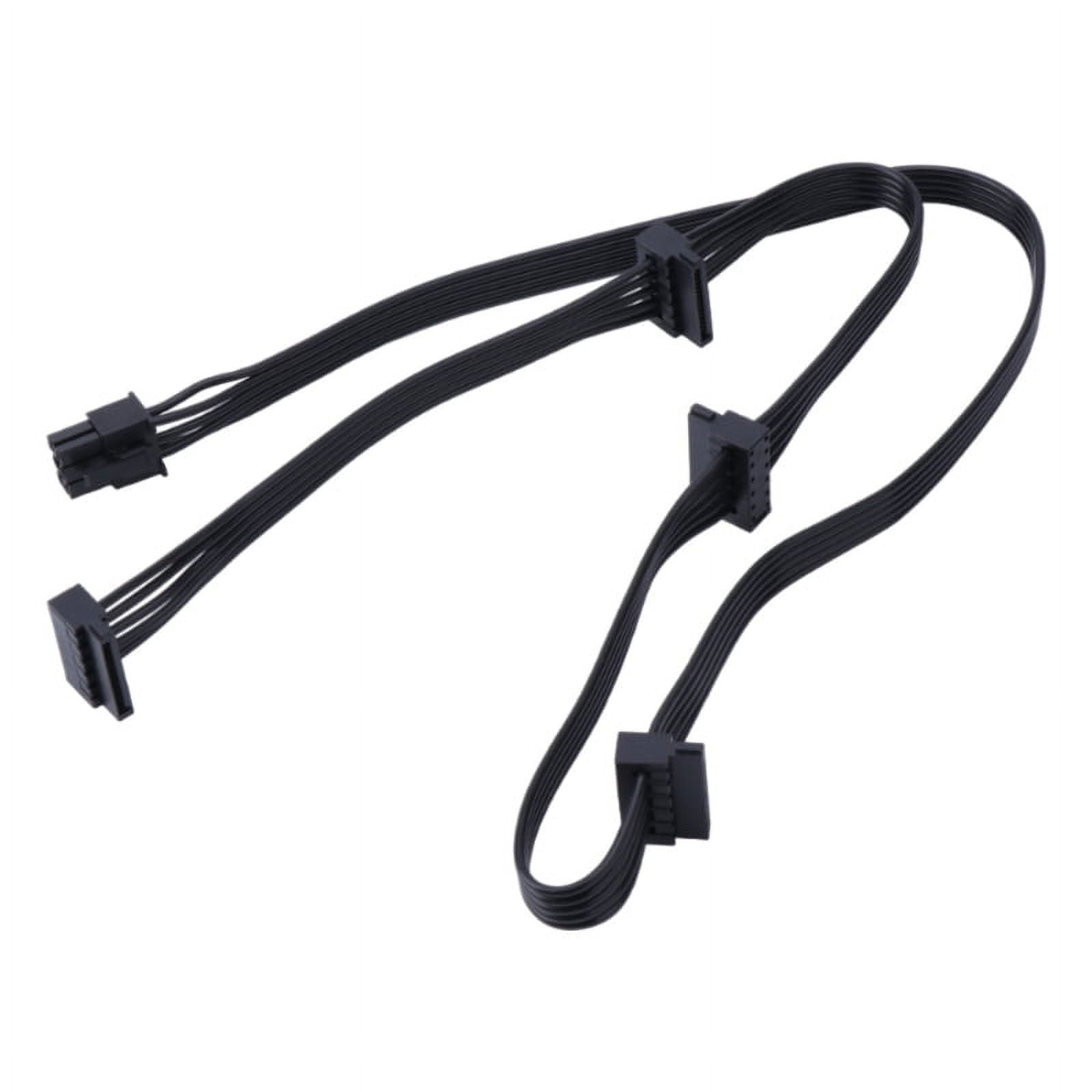PCIe 6Pin Male to 4 SATA Power Supply Cable for RM550x RM650x RM750x ...