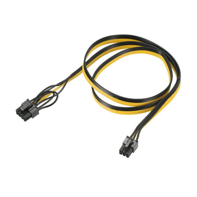 PCIe Cable 6 Pin Male to 8 Pin (6+2) Male GPU Power Supply Cable PCI ...