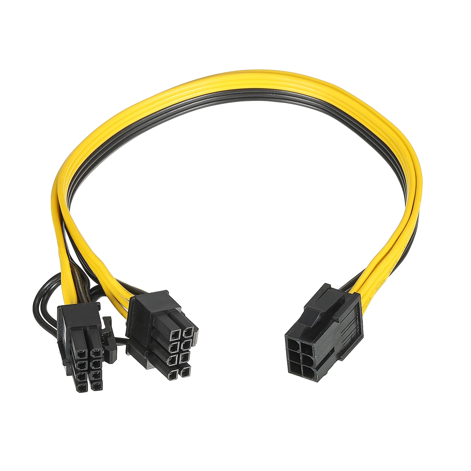 PCIe Cable 6 Pin to Dual 8 Pin (62) Male GPU Cable Extension PCI ...