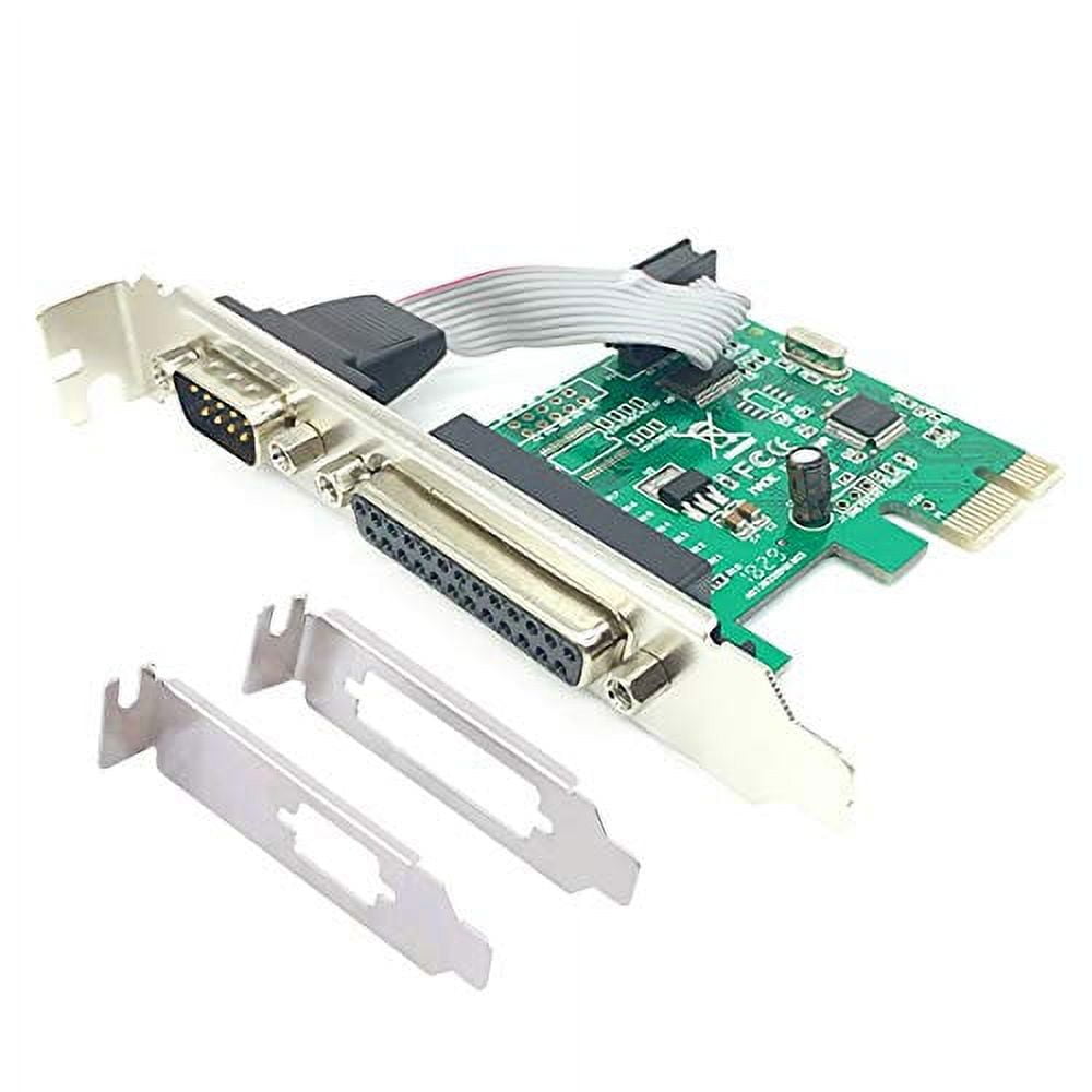 PCIe Combo Serial Parallel Expansion Card PCI Express to Printer LPT ...