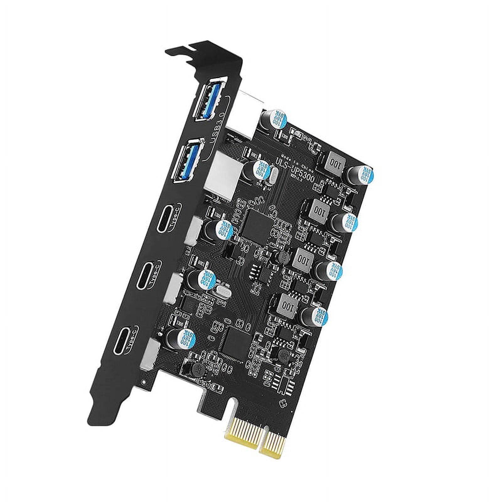 PCIe Expansion Card to 5 Port (3X USB C,2X USB 3.0-A ) PCI Express ...