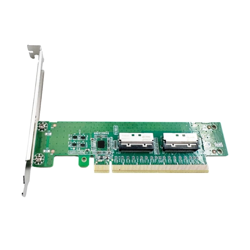 PCIe Gen5 X16 To MCIO 8I Adapter Card With Dual 74 Pin Connectors For ...