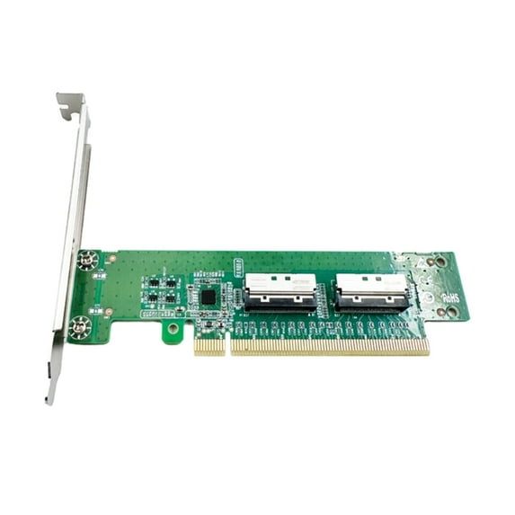 PCIe Gen5 X16 To MCIO 8I Adapter Card With Dual 74 Pin Connectors For ...