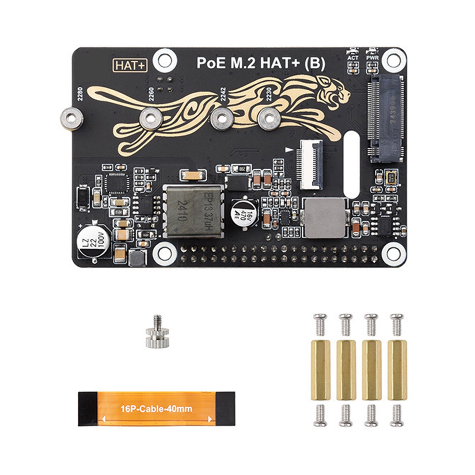 PCIe M.2 Adapter for RPi 5 Support NVMe Protocol Power Over Ethernet ...